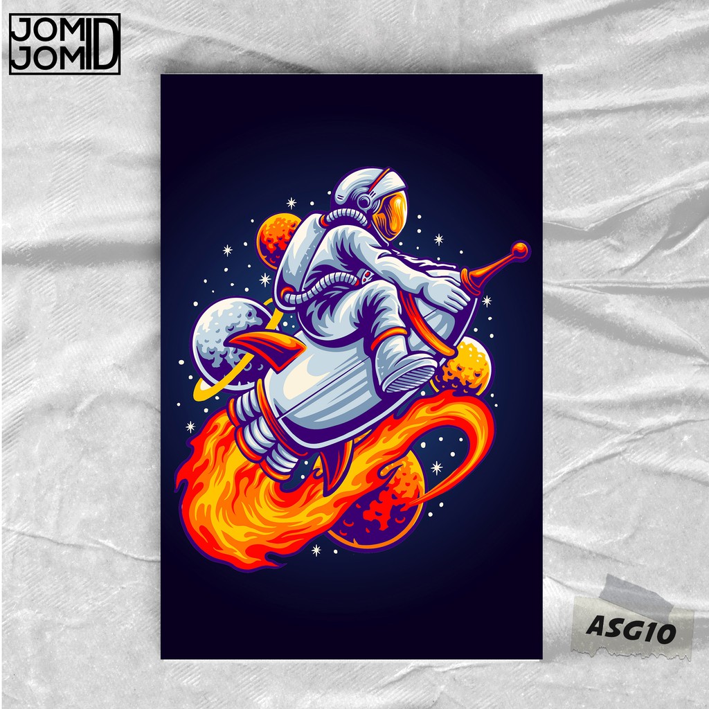 Jual Poster Hiasan Dinding Astronaut /Retro/Keren/Gaul/POSTER MILENIAL ...