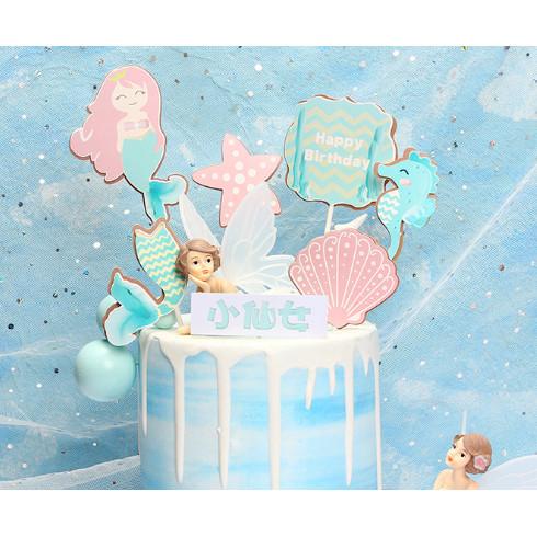 Jual Cake Topping Topper Set " Little Mermaid " Ocean Shell Putri ...