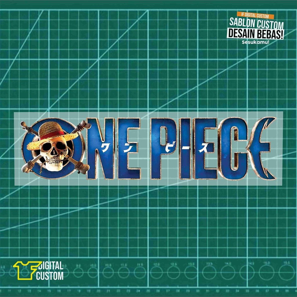 Jual Stiker Kain Sticker Sablon Setrika DTF Anime One Piece Zoro Luffy ...