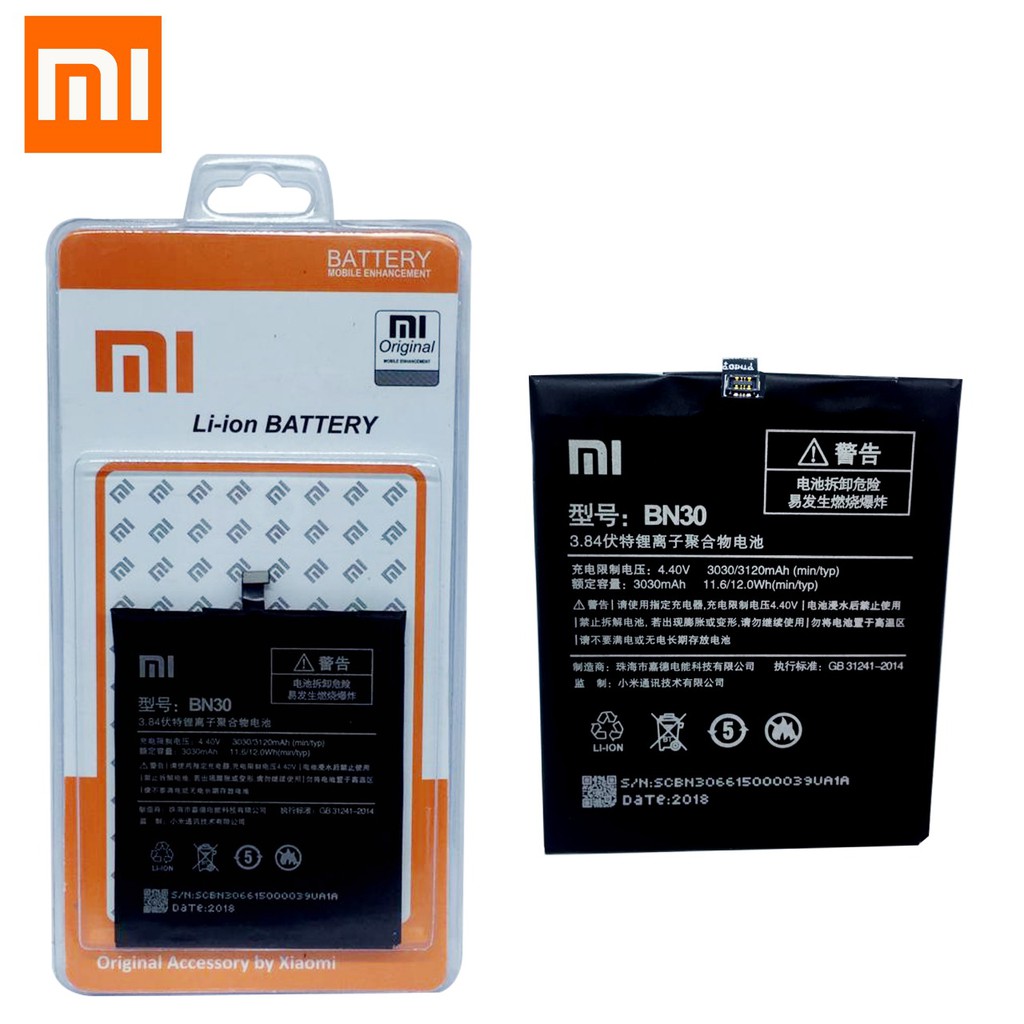Jual BATTERY BATERAI BATRE XIAOMI REDMI 4A BN 30 / BN30 ORIGINAL OEM | Shopee Indonesia