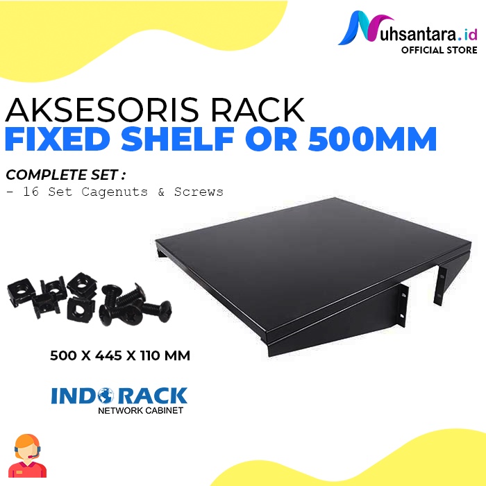 Jual INDORACK Fixed Shelf Open Rack Tatakan Rak Server Depth 500mm ...