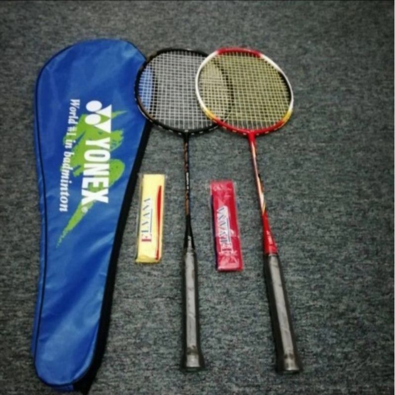 Jual PAKET RAKET BADMINTON YONEX 2 IN 1 FREE TAS DAN GRIP | Shopee Indonesia