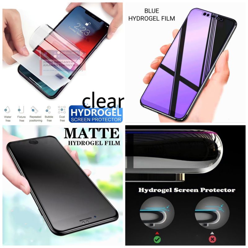 Jual PAKET HYDROGEL tab tablet i pad DEPAN BELAKANG MATTE CLEAR BLUE ...