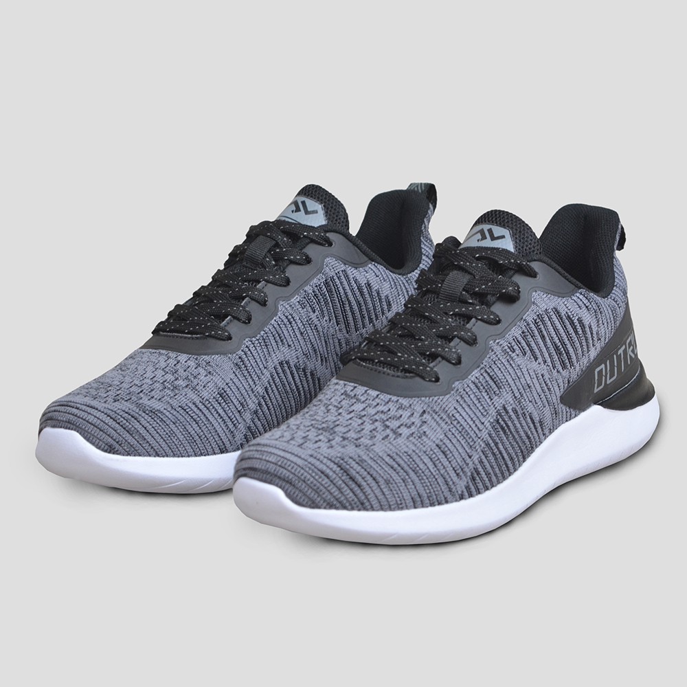Jual Sepatu Running Zethro Outrun (Grey) | Shopee Indonesia