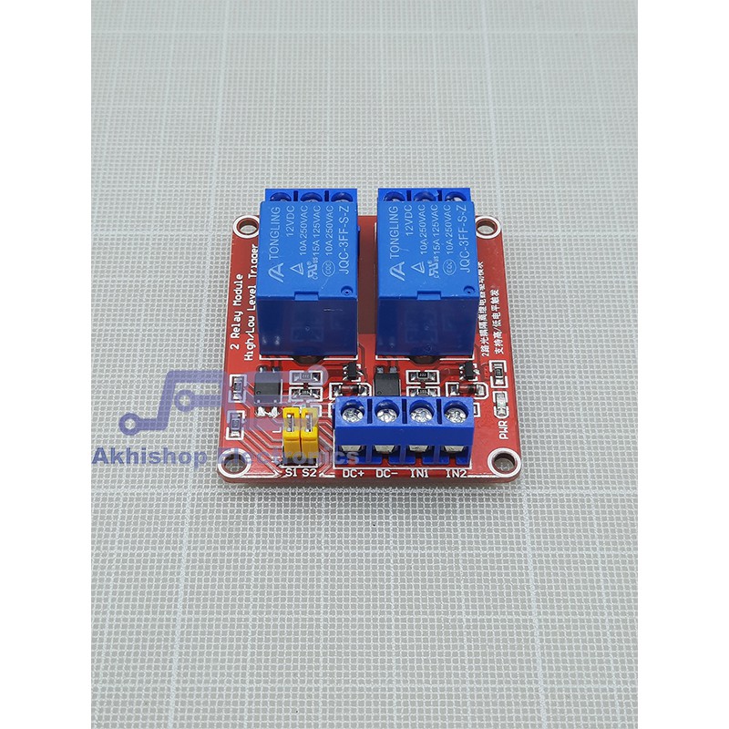 Jual 2 Channel Relay Module 12V Supports High and Low Trigger | Shopee ...