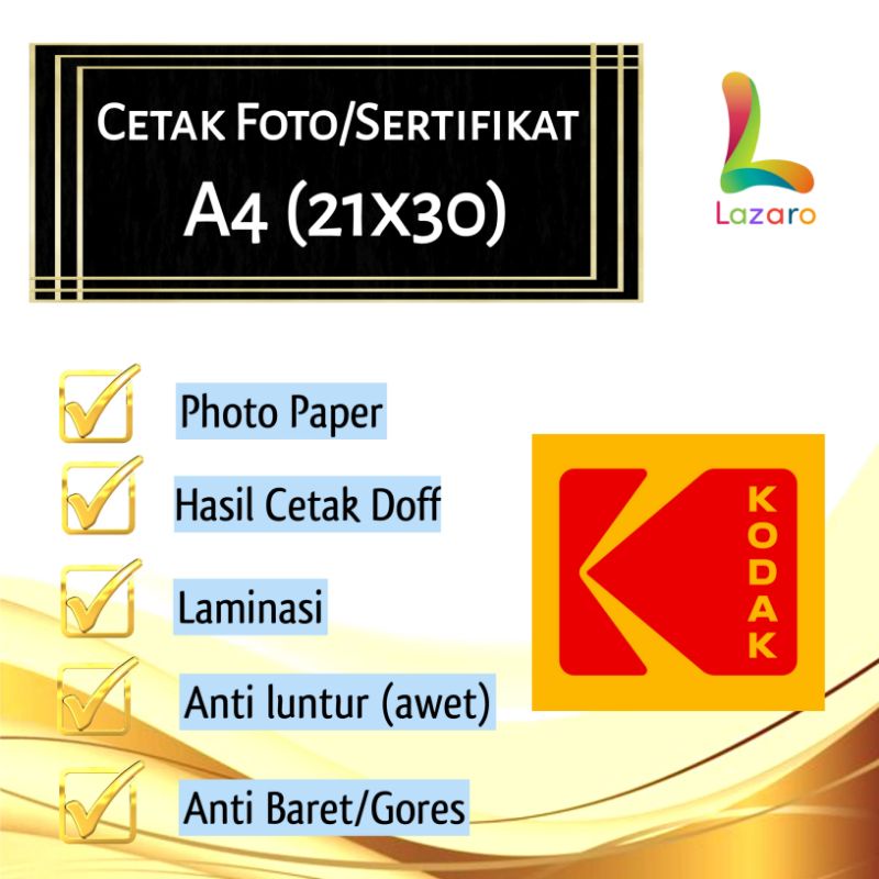 Jual Cetak foto A4 doff photo paper 21x30 cm | Shopee Indonesia