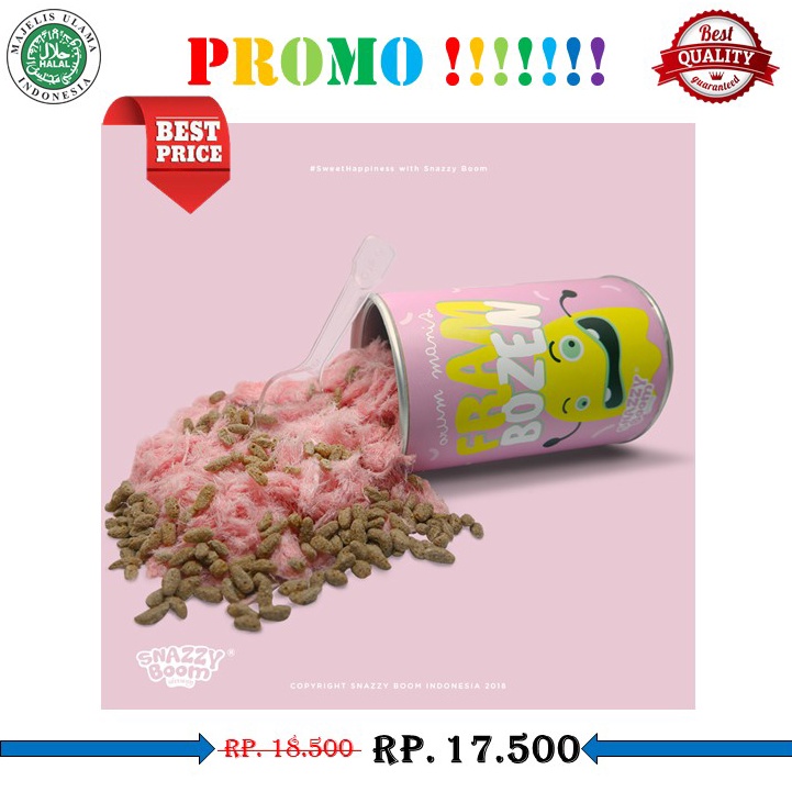 Jual Snazzy Boom Arum Manis / Rambut Nenek Frambozen Kaleng 60g ...