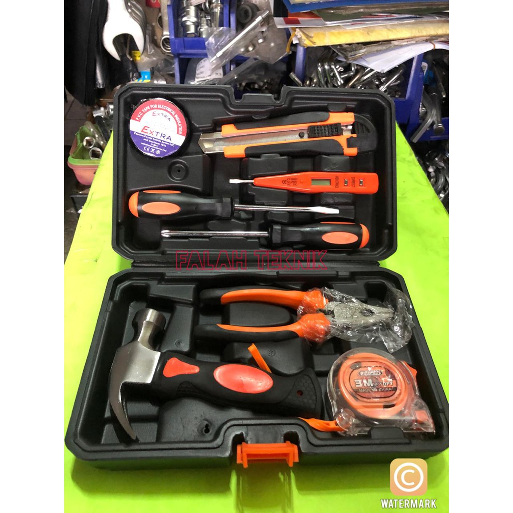 Jual Toolset Toolkit Toolbox Tool Set Tool Kit Tool Box 8pcs | Shopee ...