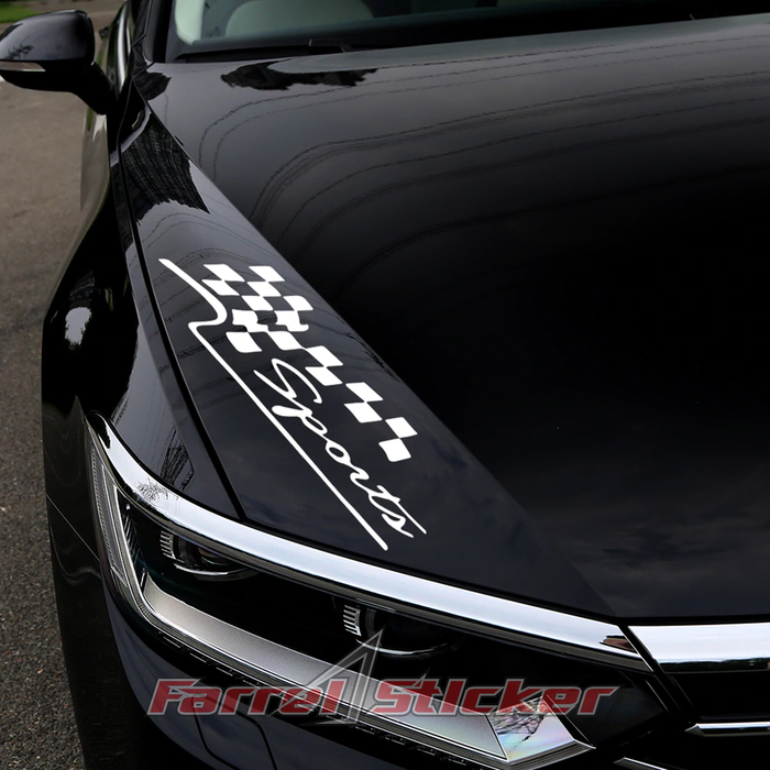 Jual Stiker mobil Racing Sports bendera Sticker | Shopee Indonesia