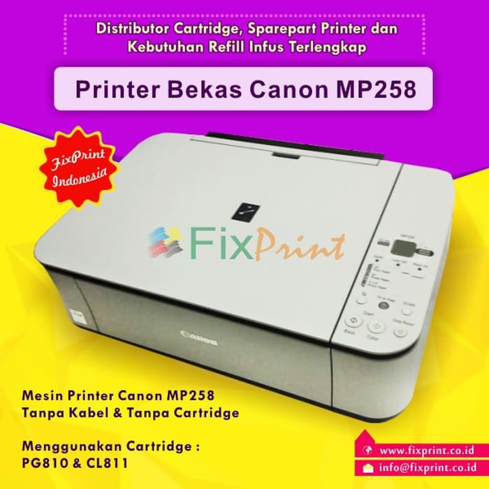 Jual TERMURAH Printer Canon MP258 Bekas Printer Bekas Canon MP258 MP ...