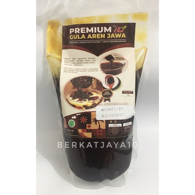 Jual Gula Aren Jawa Cair Liquid Palm Sugar Premium 1 Kg Halal MUI ...