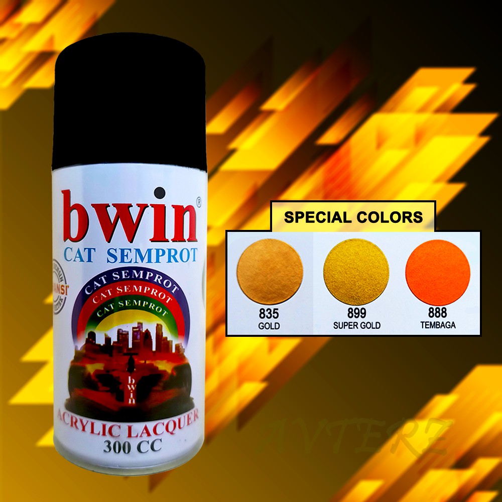 Jual Cat Semprot Bwin Special Colors Gold / Super Gold / Tembaga ...