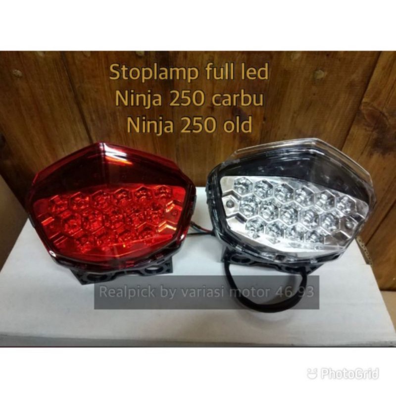 Jual LAMPU STOP LED NINJA 250 FI CARBU - STOPLAMP NINJA 250 KARBU LAMA ...