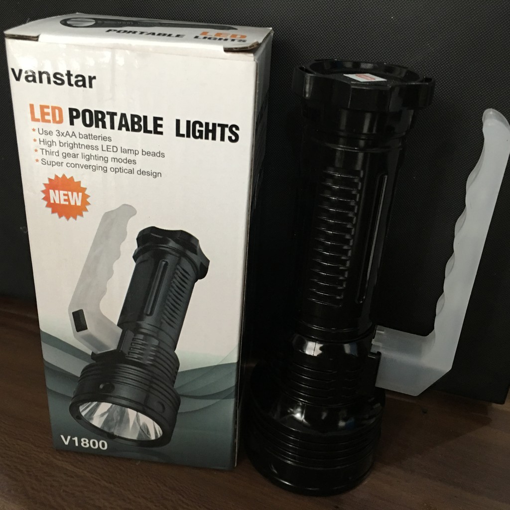 Jual Senter Batu LED Besi Baterai A2 X 3pcs Super Terang Vanstar V1800 ...