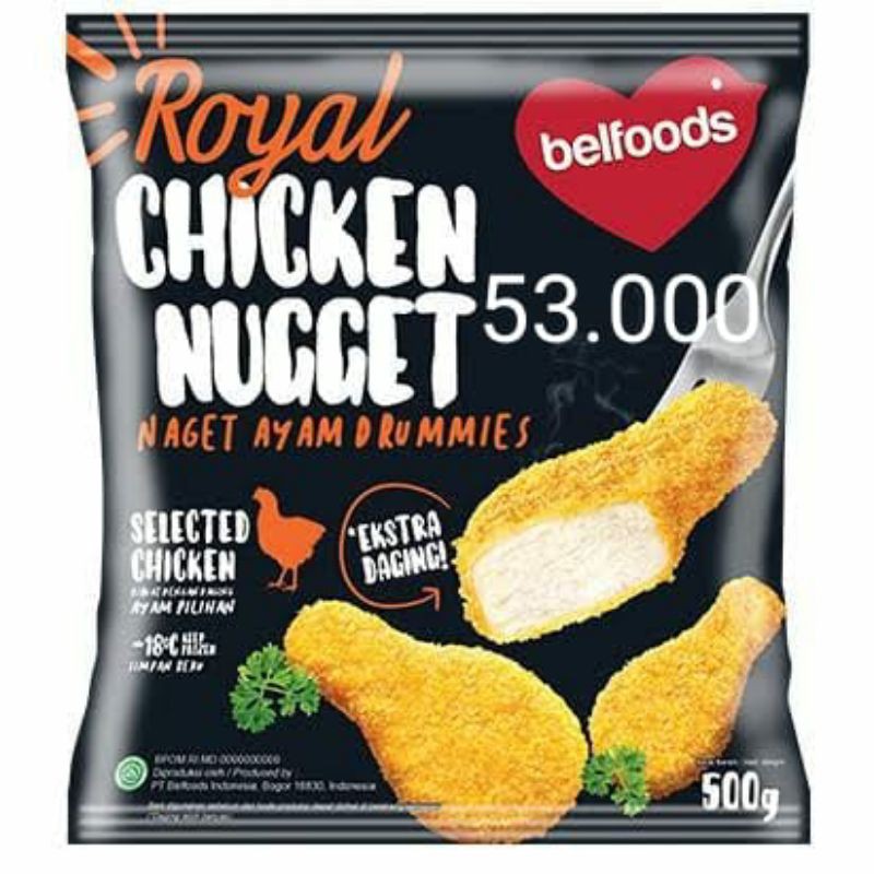 Jual ROYAL CHICKEN NUGGET DRUMIES - NUGET AYAM PREMIUM BELFOODs ...