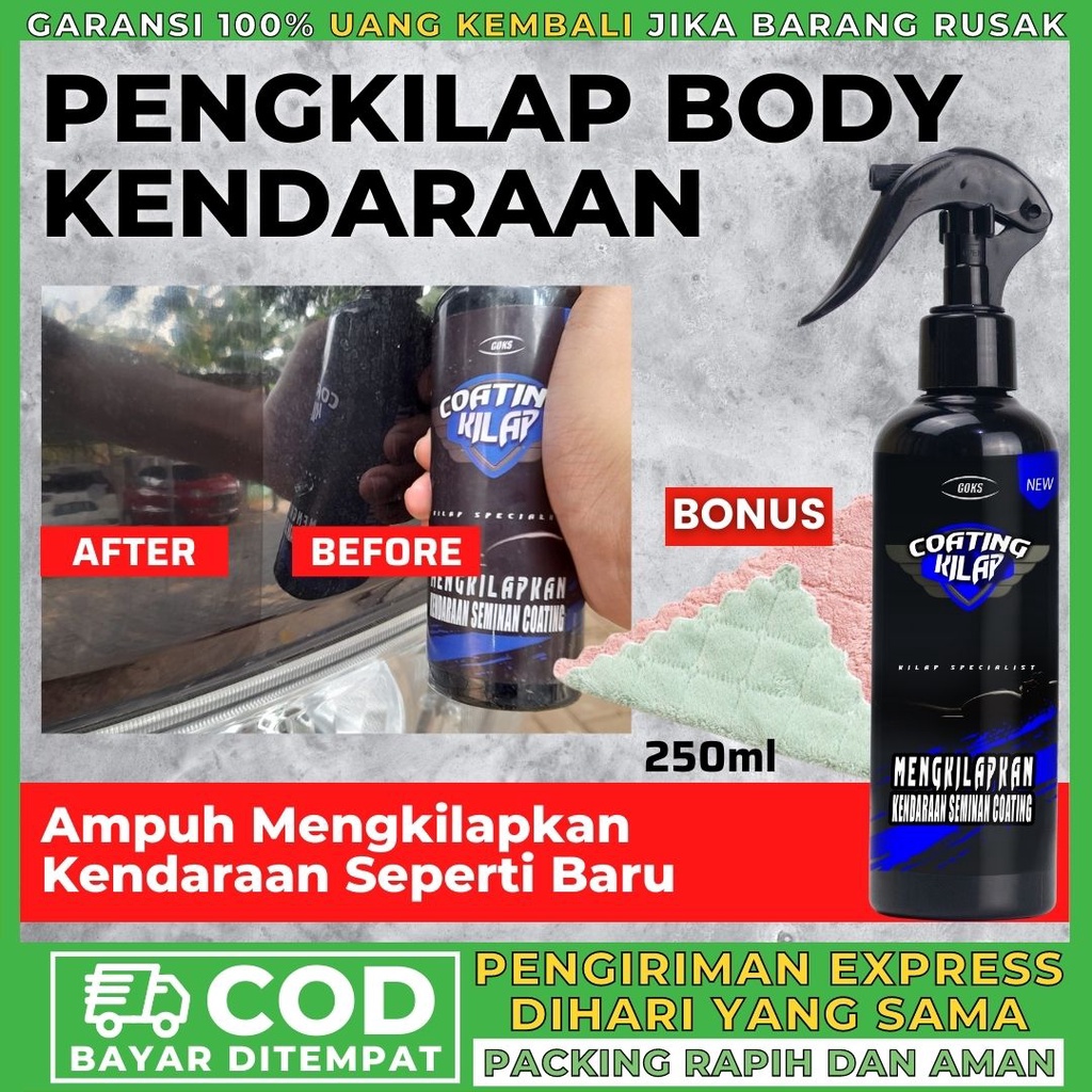 Jual PENGKILAP BODY MOTOR PENGKILAT BODI MOBIL EFEK DAUN TALAS NANO ...