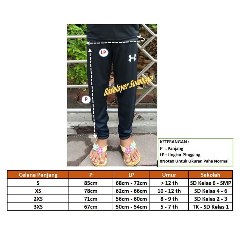 Jual Celana Panjang Baselayer Anak Sekolah TK/SD dan SMP | Shopee Indonesia