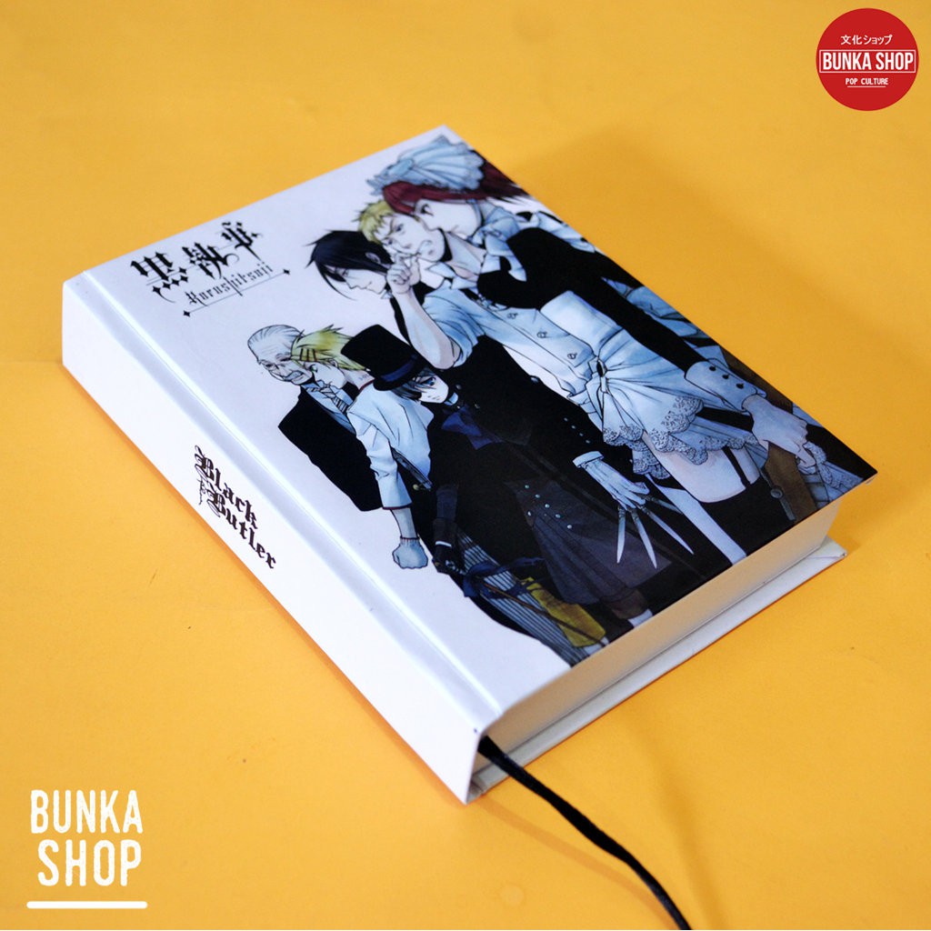 Jual Pocket Book Hardcover Anime Black Butler White Cover Hardcover A6 ...