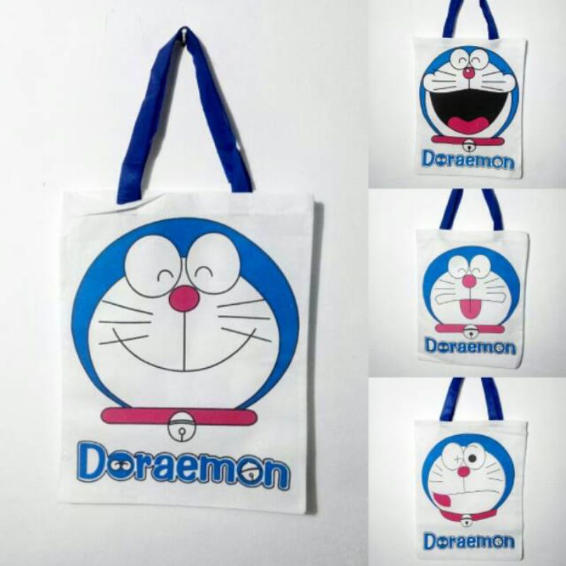 Jual Goodie bag doraemon / tas tenteng doraemon / Tote bag / Tas tote | Shopee Indonesia