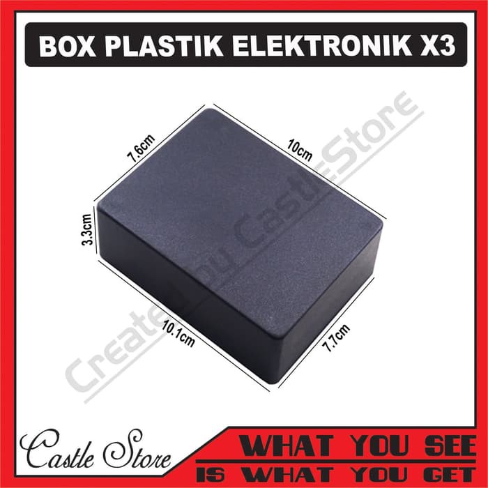 Jual Box Plastik Hitam Type X3 / Box Elektronik | Shopee Indonesia