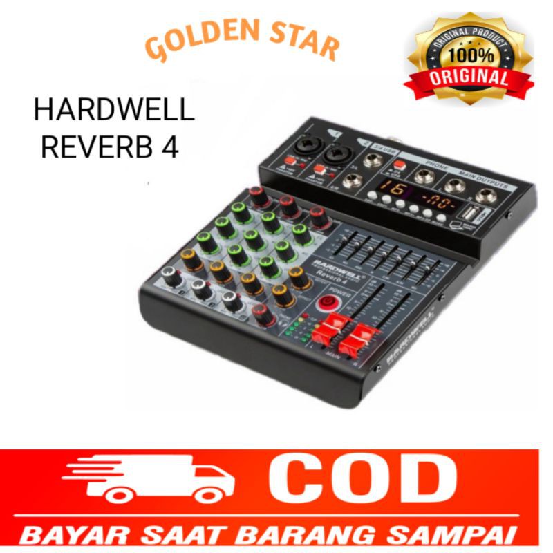 Jual Mixer Hardwell Reverb 4 Original - 4 Channel Bluetooth USB | Shopee Indonesia