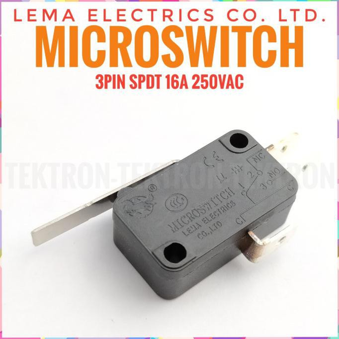 Jual Microswitch Medium 3pin SPDT 16A 250VAC KW7-1-G06 limit micro switch tektron22 Segera ...