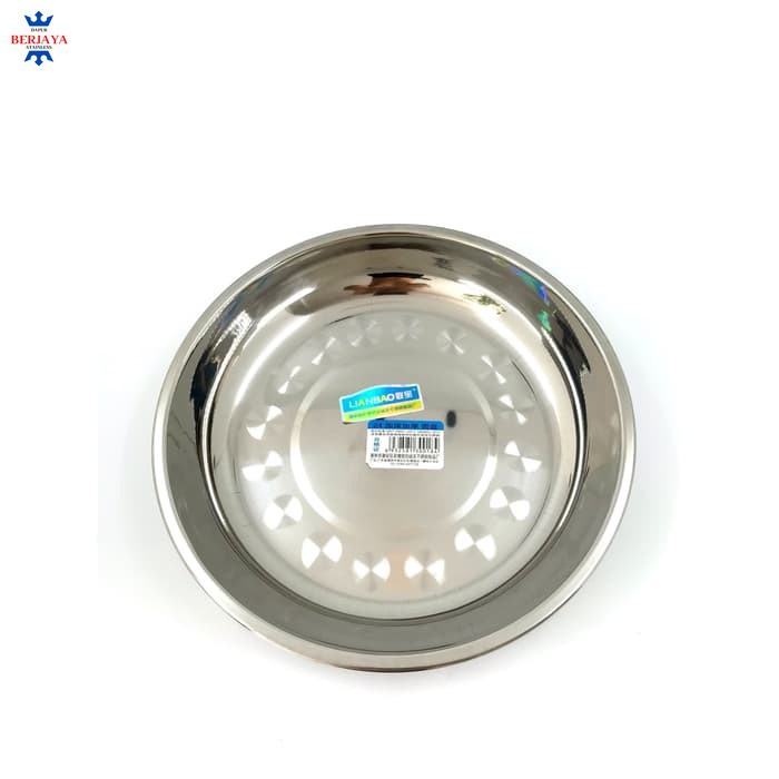 Jual Piring / nampam / tray stainless 24 CM | Shopee Indonesia