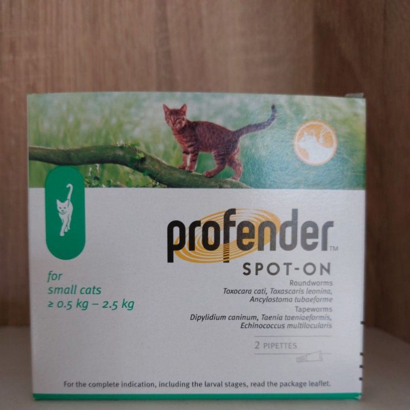 Jual Profender Spot On Cats (S) Obat Cacing Kucing Small
