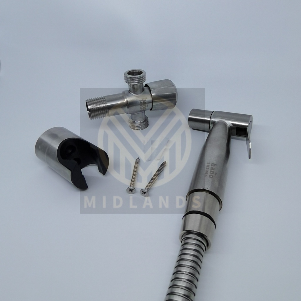 Jual Paket Jet Washer Stainless & Stop Kran Cabang 304/toilet shower ...