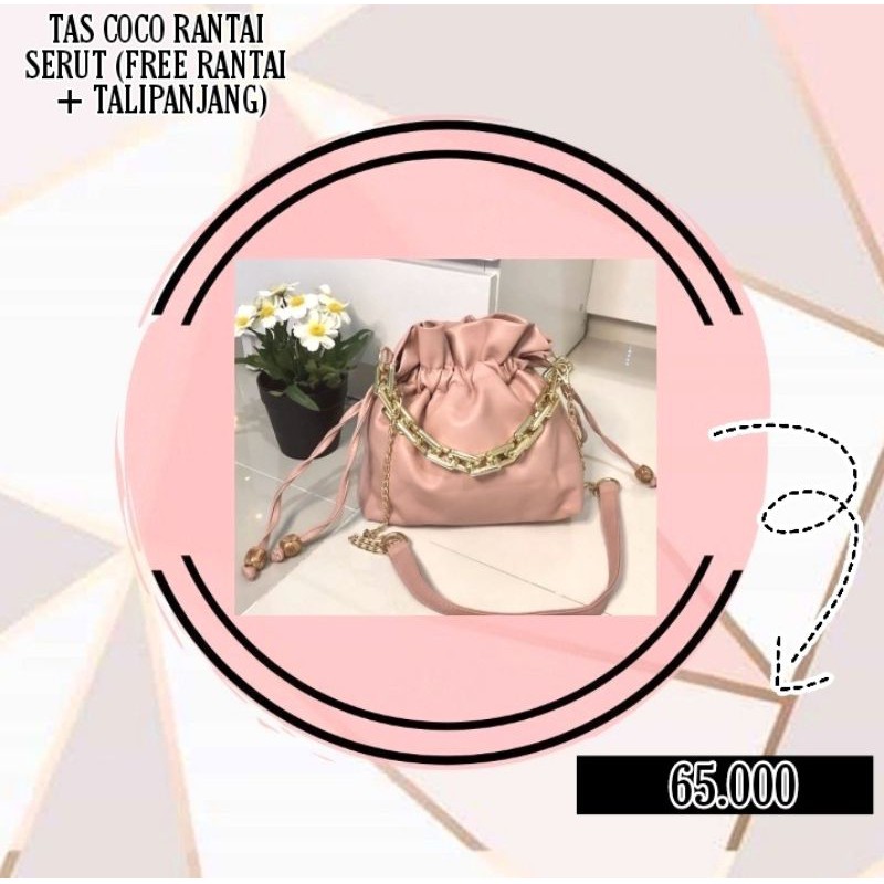 Jual TAS COCO RANTAI SERUT (FREE RANTAI + TALIPANJANG) | Shopee Indonesia