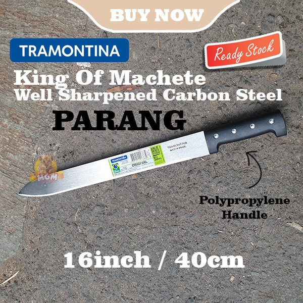 Jual Made in Brazil HITAM Tramontina parang 40cm Machete 16in Bush ...