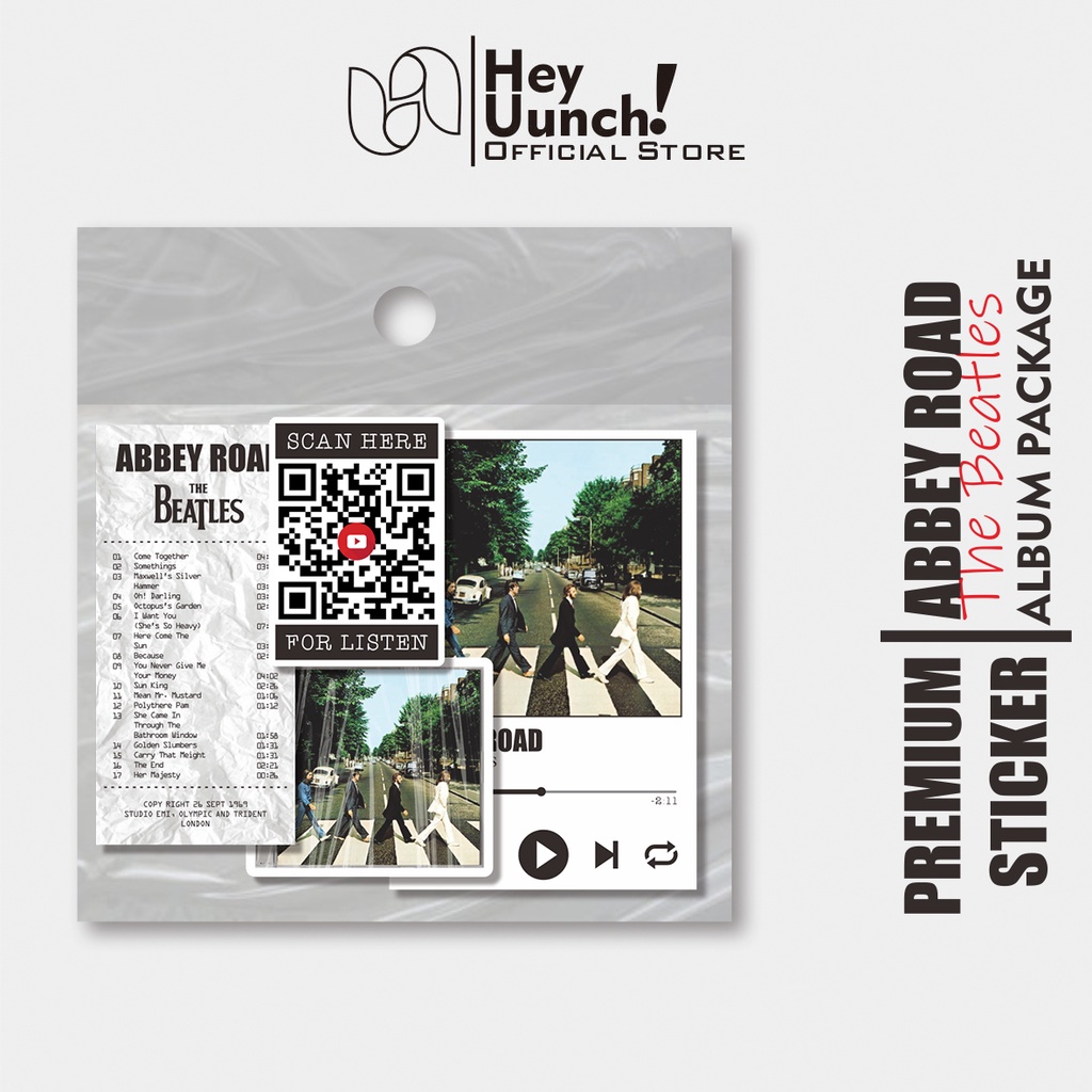 Jual Sticker The Beatles Sticker Abbey Road Sticker CD Sticker Rock and ...