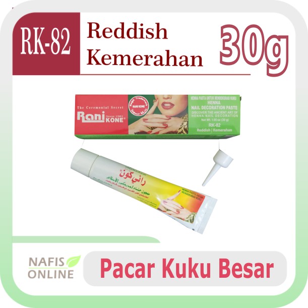 Jual Pacar Kuku Rani Besar 30 gram | Kutek Halal Muslimah | Pacar Kuku ...