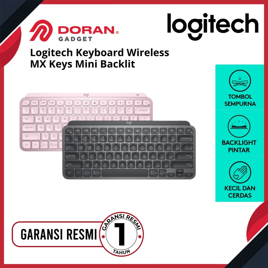Jual Logitech MX Keys Mini Wireless Illuminated Keyboard - Garansi Resmi 1 Tahun | Shopee Indonesia