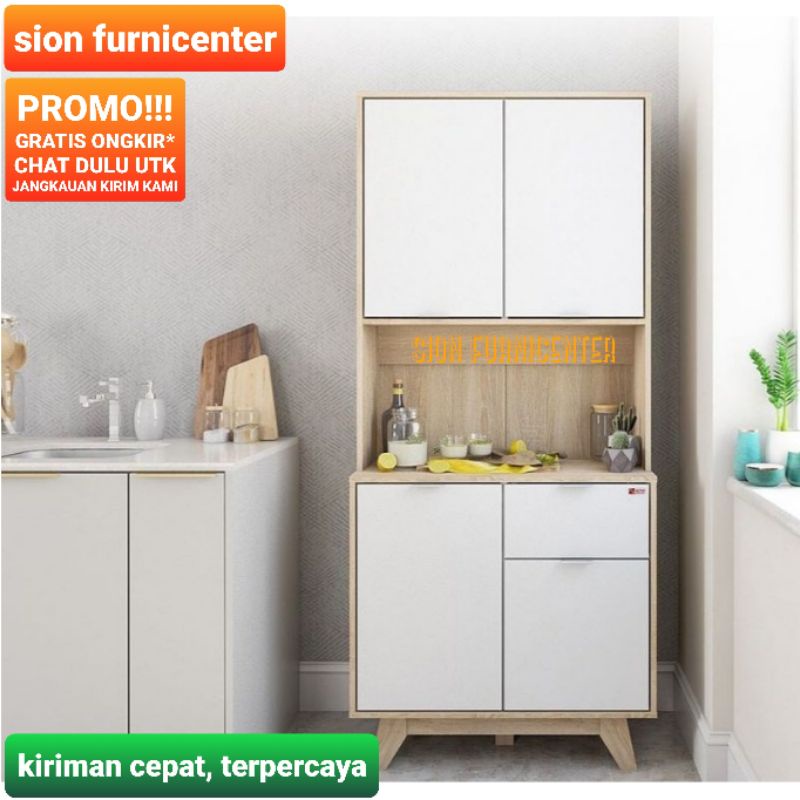 Jual Lemari dapur minimalis 2 pintu / lemari kitchen 2 pintu / lemari ...