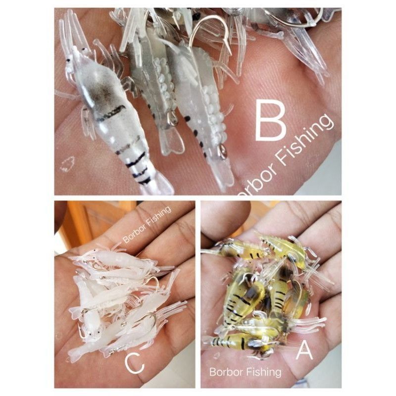 Jual Soft Ebi 3cm/5g / Udang Umpan Mancing Semua jenis Ikan | Shopee ...