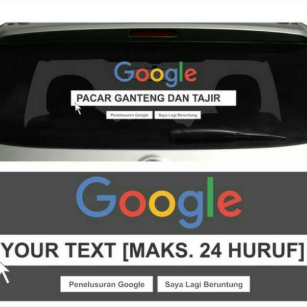 Jual CUTTING STICKER CUSTOM TEXT GOOGLE SEARCH STIKER KUSTOM TEKS ...