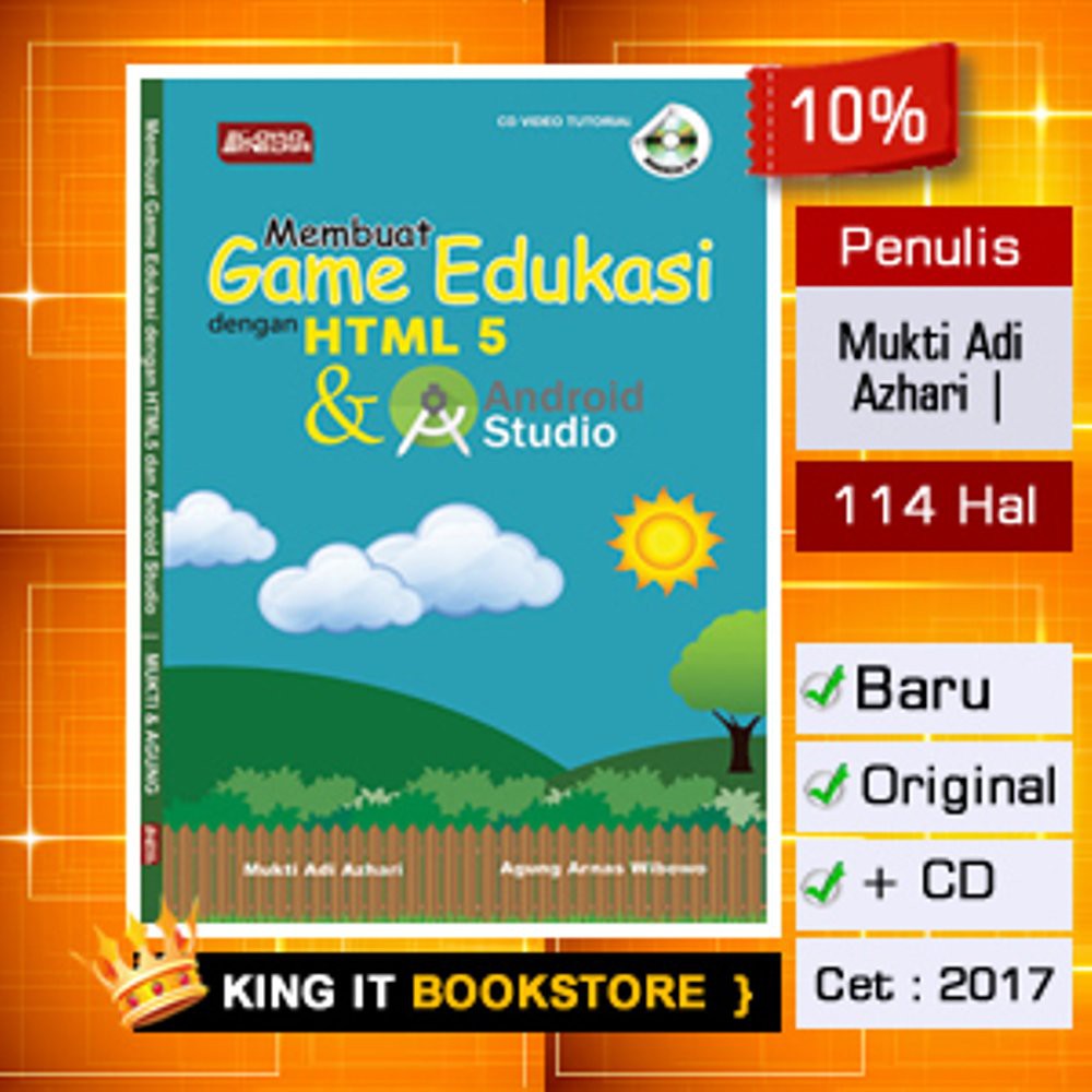 Jual Buku MEMBUAT GAME EDUKASI DENGAN HTML5 DAN ANDROID STUDIO Mukti Adi Azhari dan Agung Arnas ...