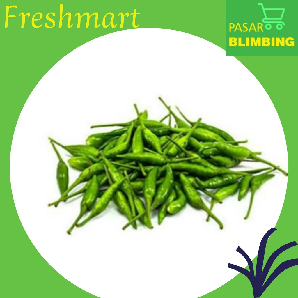 Jual Cabe rawit ijo / lombok lalap 100gr [Pasar Blimbing Malang] # ...