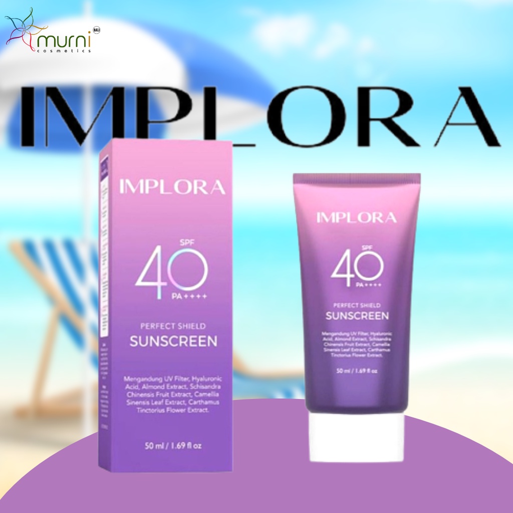 Jual IMPLORA PERFECT SHIELD SUNSCREEN SPF40 PA++++ 50ML | Shopee Indonesia