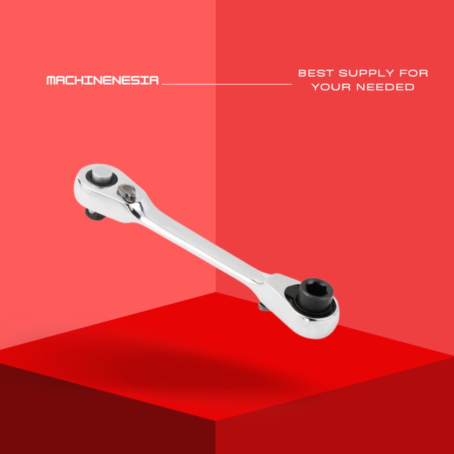 Jual GAGANG RATCHET MINI KECIL RACHET 1/4INCH CR-V54 / KUNCI SOK SHOCK ...