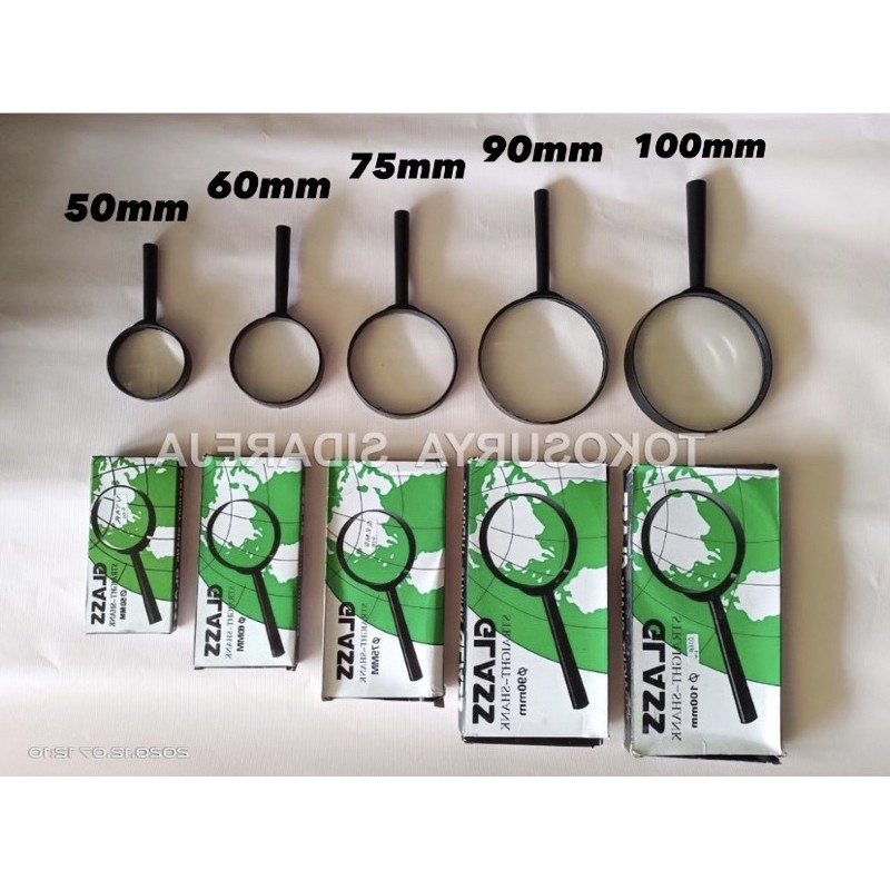Jual Kaca Pembesar / Magnifying Glass, Magnifier Glass Lup 50MM - 100MM ...