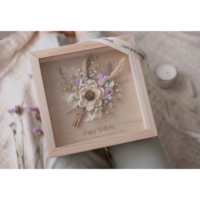 Jual Bouquet Frame ( + custom tulisan di kayu ) - CUSTOM HADIAH KADO ...