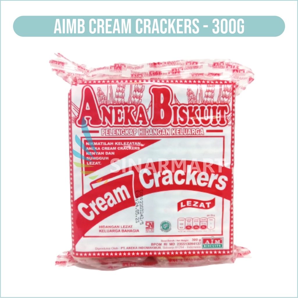 Jual AIM ANEKA BISKUIT CREAM CRACKER 300 GRAM | Shopee Indonesia