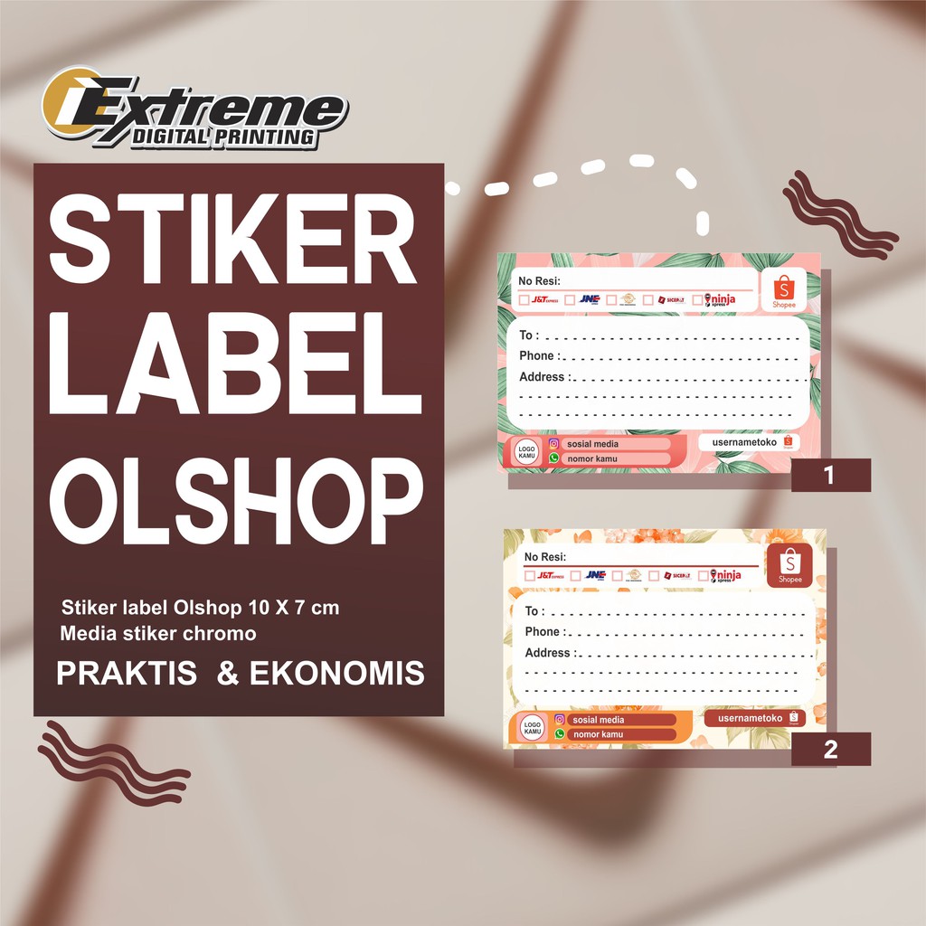 Jual STICKER LABEL PENGIRIMAN OLSHOP ( MURAH + KEREN ) | Shopee Indonesia