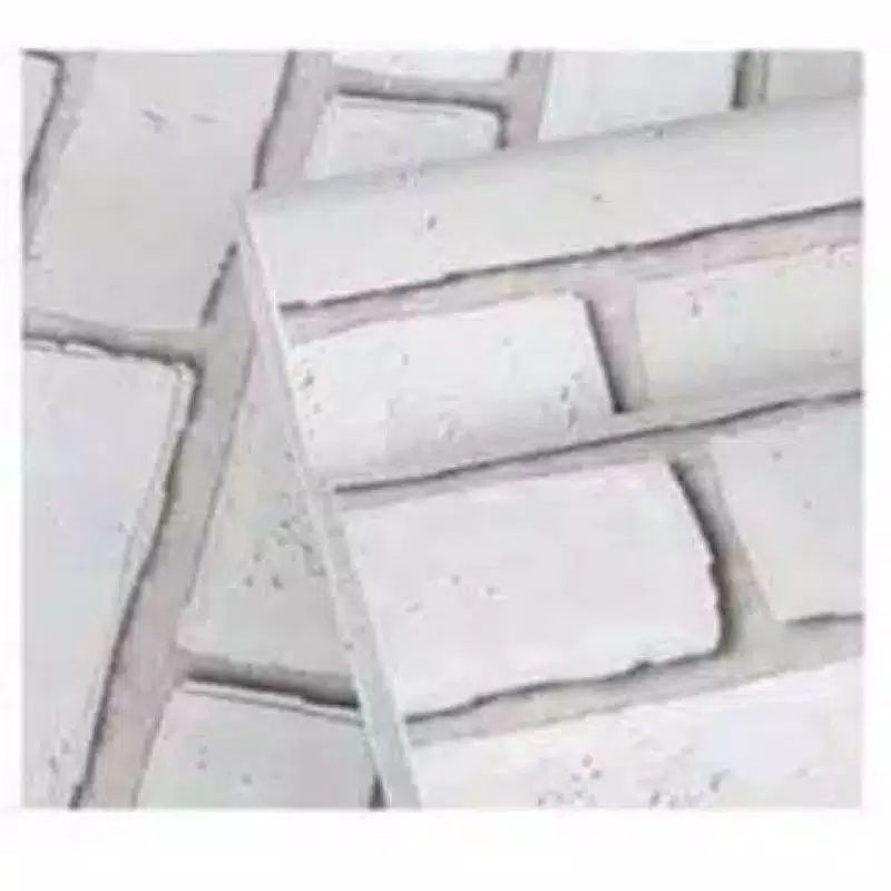 Jual Wallpaper Dinding Batu Bata Putih Bersusun Menarik Mewah Harga ...