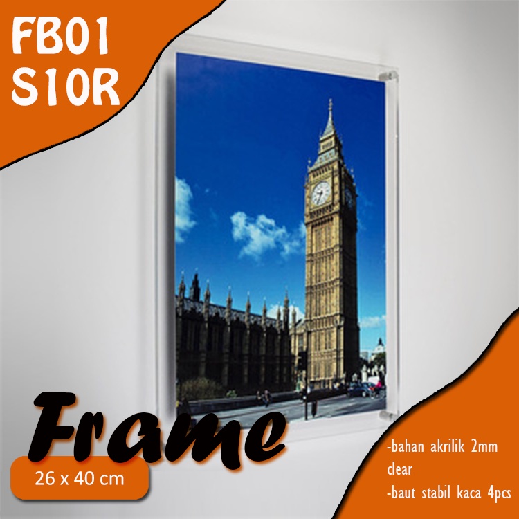 Jual Frame Poster Akrilik / Bingkai Foto Acrylic S10R | Shopee Indonesia