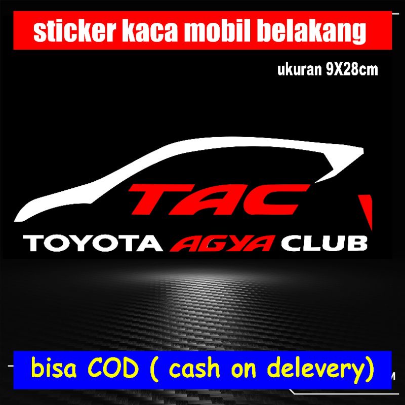 Jual Stiker Logo Komunitas Toyota Agya Logo Tac | Shopee Indonesia