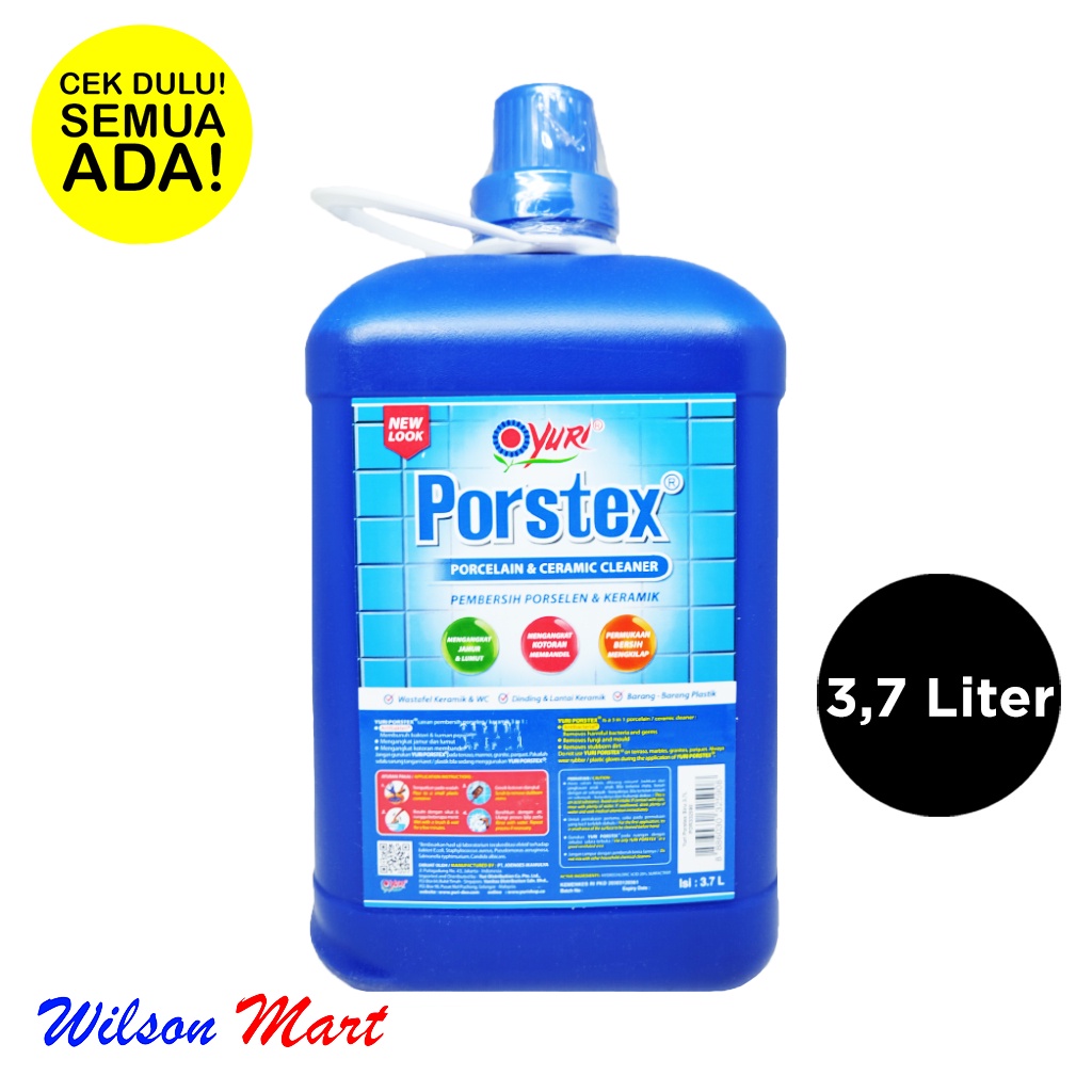 Jual YURI PORSTEX BIRU 3700 ML 3,7 LITER | Shopee Indonesia