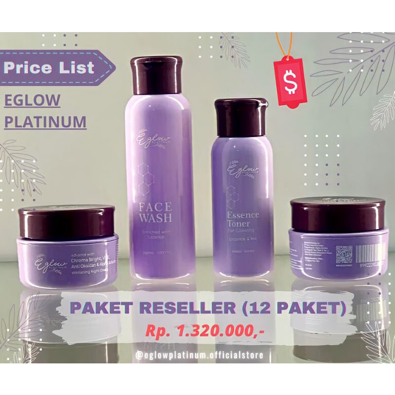 Jual PAKET RESSELER EGLOW PLATINUM (12PAKET) | Shopee Indonesia